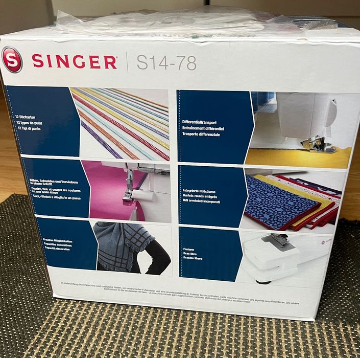 Maquina de Orlar Singer S14-78 Overlock Cascais E Estoril • OLX.pt