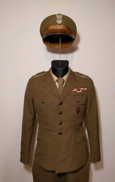 Mundur sierżanta kombatant 1 Armii Wojska Polskiego LWP II wojna ww2 ...