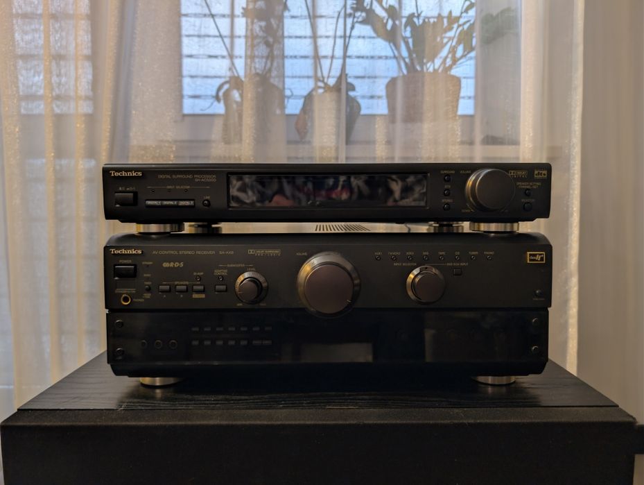 Amplituner Technics SA-AX6 + Procesor dźwięku 5.1 Technics SH-AC500D ...