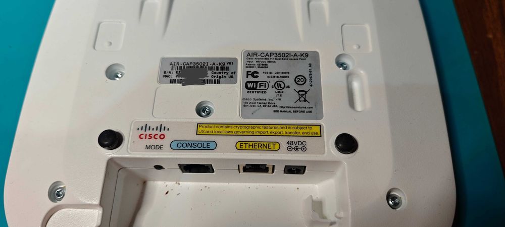 Точка доступа Wi-Fi Cisco AIR-CAP3502I-A-K9 2.4/5 ГГц: 1 000 грн. - Периферійні пристрої ...