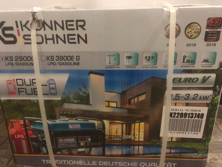 Генератор Konner&Sohnen KS 2900G 2.5 квт/3.2 квт: 30 000 грн. - Генератори Львів на Olx