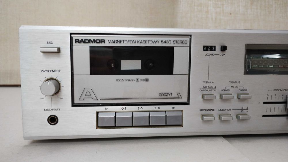 Magnetofon kasetowy Unitra Radmor 5430 deck dwukasetowy Ostrowiec ...