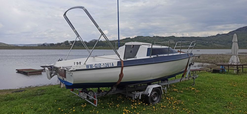 Jacht Conrad - 20 łódka wędkarska, w wózkiem, wędkowanie, pełne bimini ...