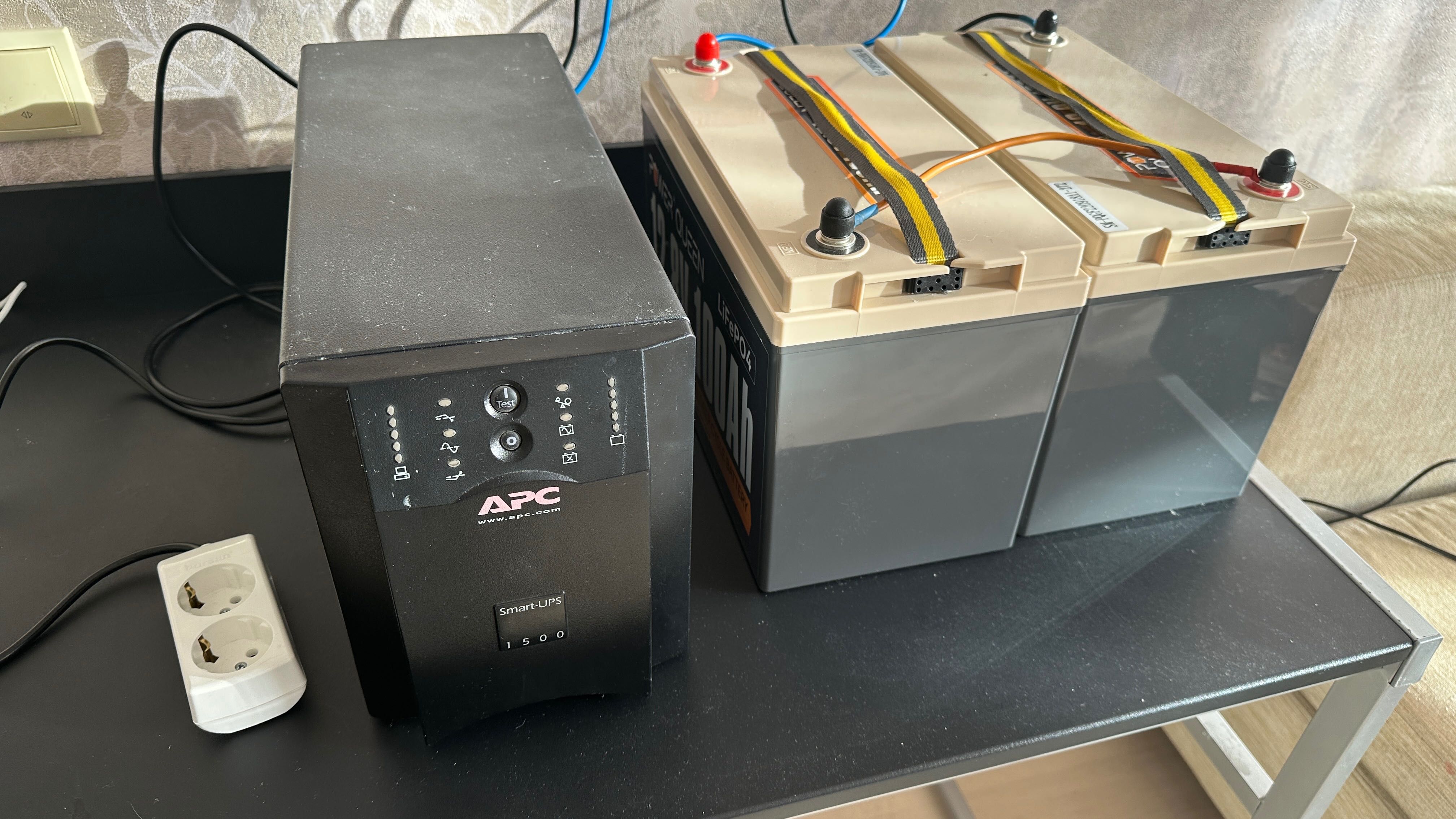 Бесперебойник APC 1500 + новые батареи LiFePo4 2х100Ah - 2.5кВт: 46 000 ...