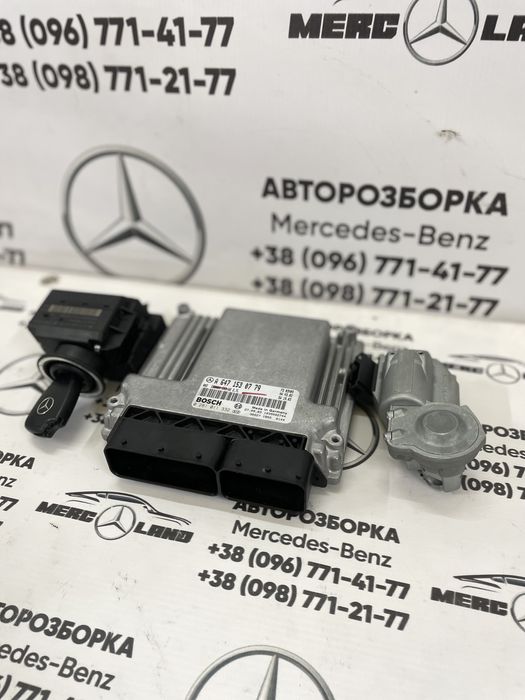 Блок управління двигуном комплект ЄБУ Mercedes w211 2.7 om647 розборка ...