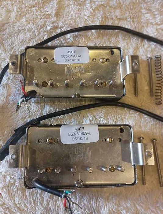 Комплект хамбів Gibson 490R 490T Set кришки нікель (SG Standard 2019 ...