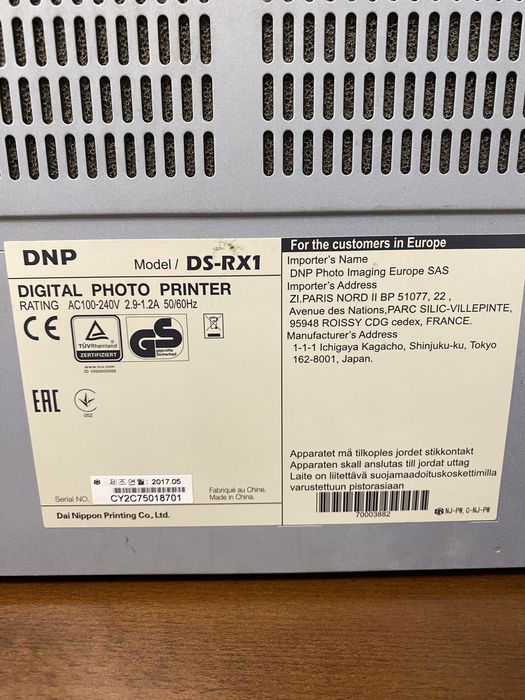 Термосублімаційний принтер DNP DS-RX1 HS (фотопринтер): 28 500 грн. - Периферійні пристрої ...