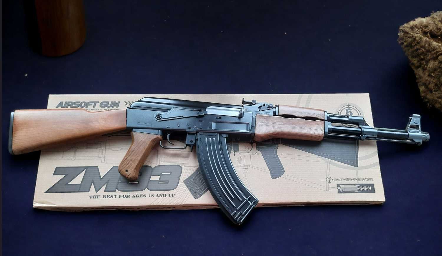 Автомат дитячий зм93 ZM93 +500 куль подарунок металевий іграшка: 1 649 ...