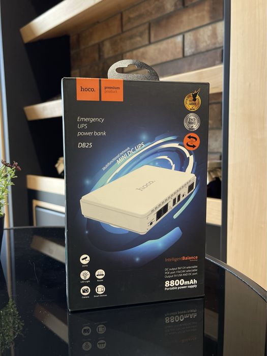 Бесперебійник для роутерів Hoco DB25+ Smart Mini UPS 5V-9V-12V 8800mAh ...
