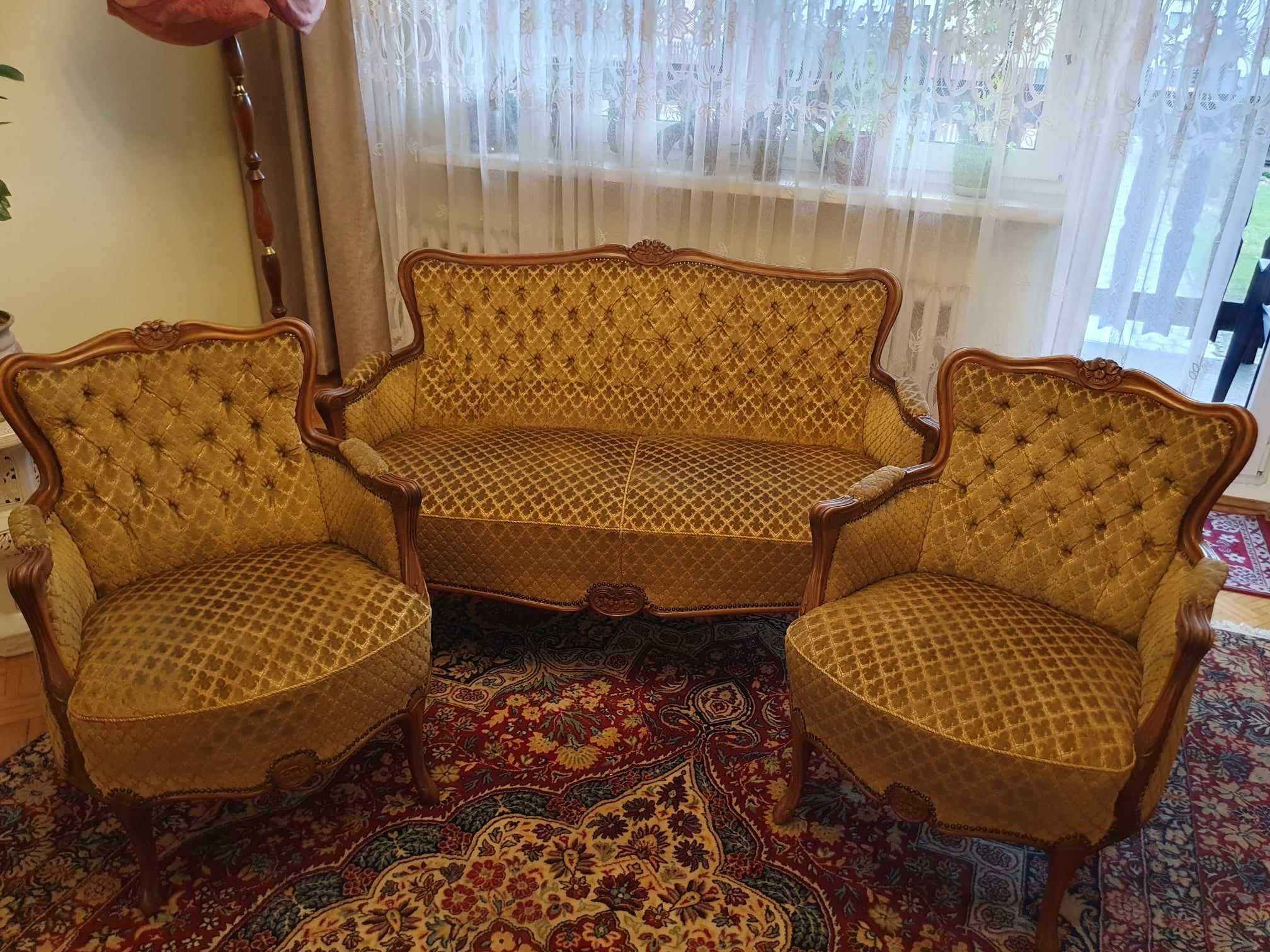 Komplet wypoczynkowy, styl ludwikowski- 2 fotele, kanapa Skoczów • OLX.pl Komplet wypoczynkowy, styl ludwikowski- 2 fotele, kanapa Skoczów • OLX.pl