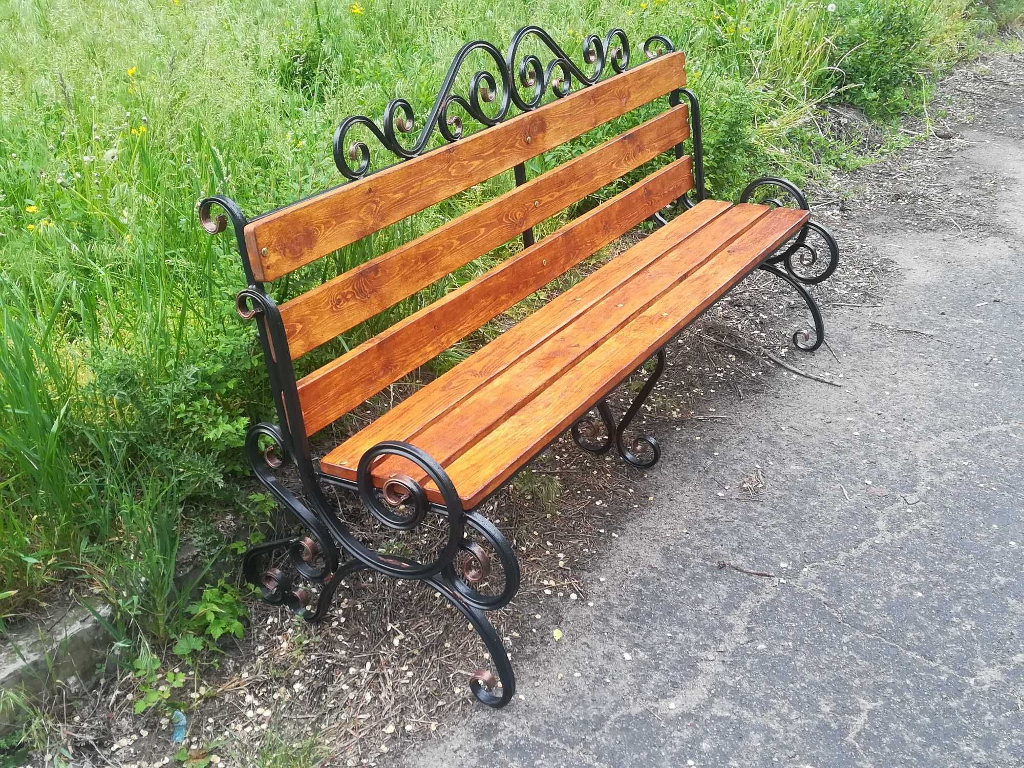 Кованная лавка, Качеля садовая. Мангал. скамейка уличная: 2 150 грн ...