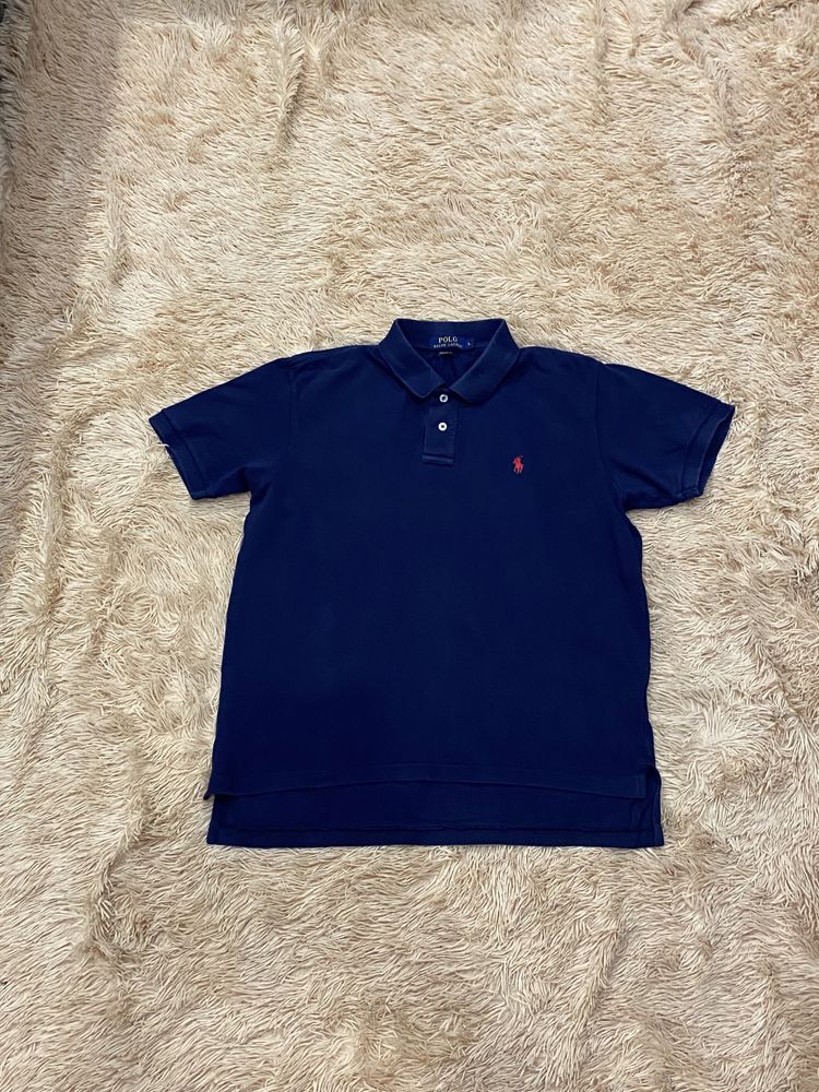 Темно синяя поло футболка polo ralph lauren ральф лорен оригинал L: 225 ...