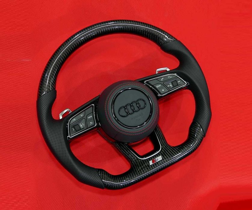 Kierownica Audi A4 B9 A5 F5 S-Line S4 S5 RS4 RS5 Włókno węglowe carbon Tomaszów Mazowiecki • OLX.pl