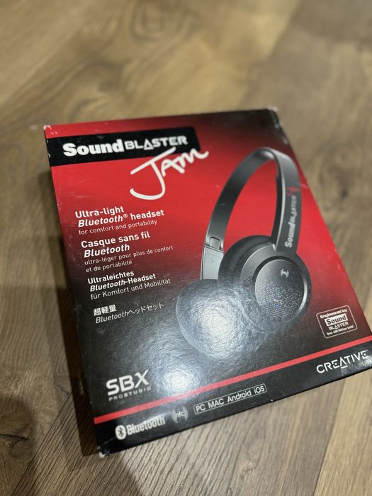 Słuchawki bezprzewodowe Sound Blaster JAM Nauszne Bluetooth Czarny ...