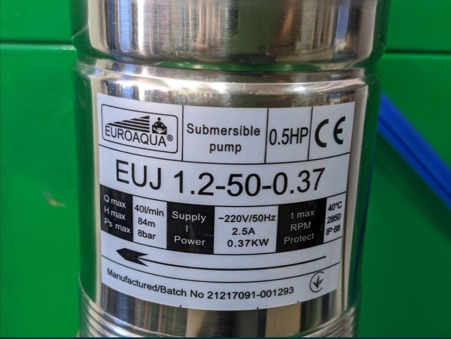 EUJ 1.2-50-0.37 Euroaqua насос для колодців і скважин: 3 100 грн. - Сад / город Івано-Франківськ ...
