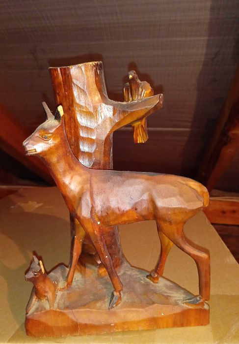 Олень в лесу деревянная статуэтка времен ссср 149 грн Предмети мистецтва Тернопіль на Olx