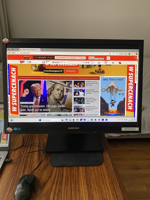 Monitor Samsung SyncMaster SA450 model S22A450BW 22" + Kable Warszawa ...