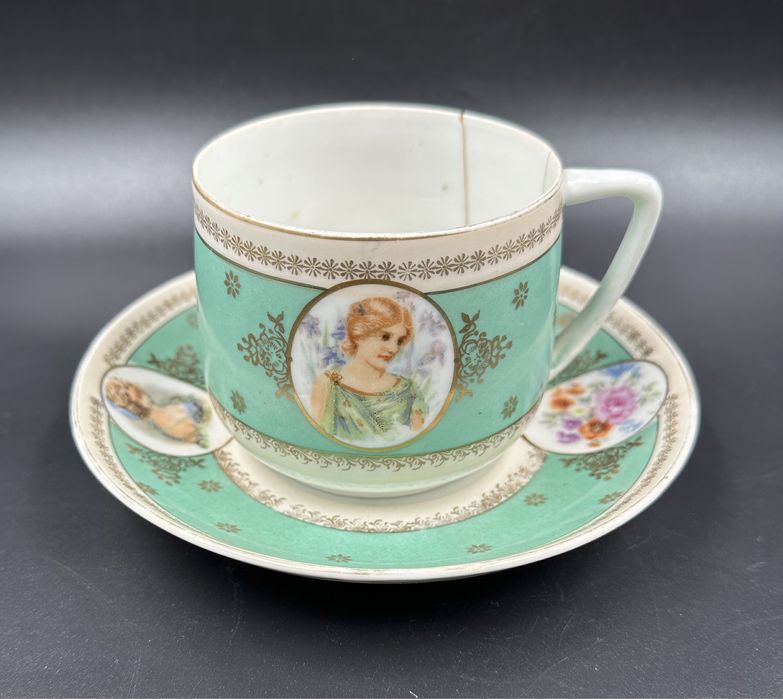 Фарфоровая чайная пара большая Вербилки 650 грн Коллекционирование Харьков на Olx