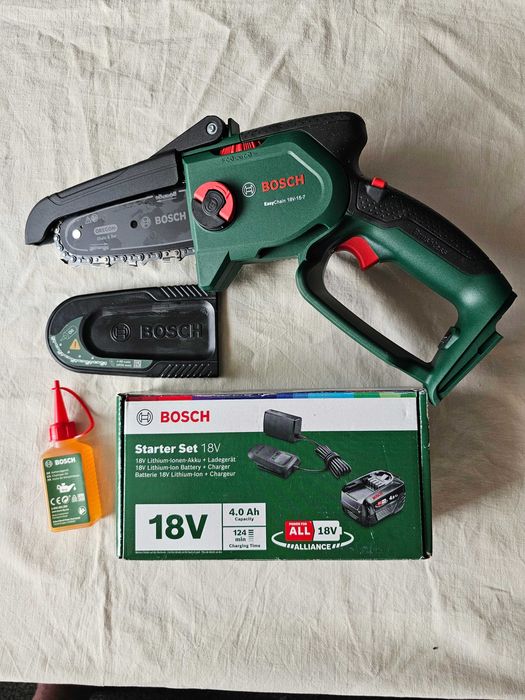 NOWA Bosch pilarka do gałęzi piła EasyChain 18V-15-7 +aku 4.0Ah +Ładow Sokołów Podlaski • OLX.pl