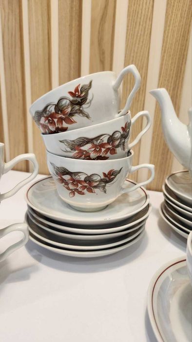 Сервіз чайний 12 персон НОВИЙ у коробці Баранівський фарфоровий з д 1 290 грн Посуда