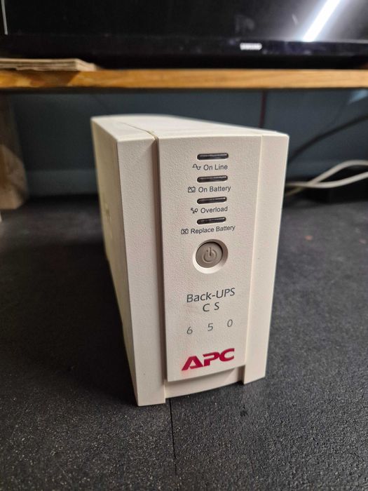 Ups apc back-ups cs 650va brak akumulatora Ruda Śląska • OLX.pl