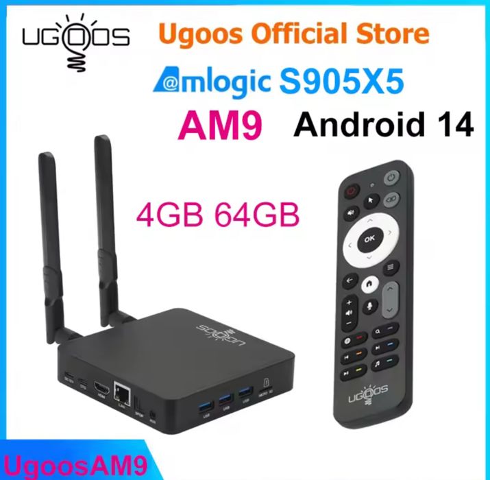 Ugoos AM9 тв приставка tv box S905X5 4/64 Новинка с прошивкой: 6 399 грн. - Медіа програвачі ...