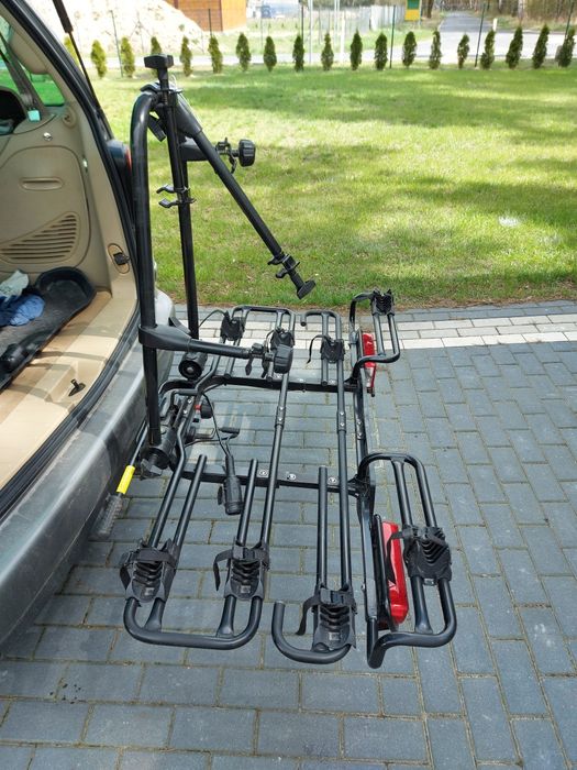 Bagaznik rowerowy Mft na hak 2 3 4 rowery 80kg uchylny Książ ...