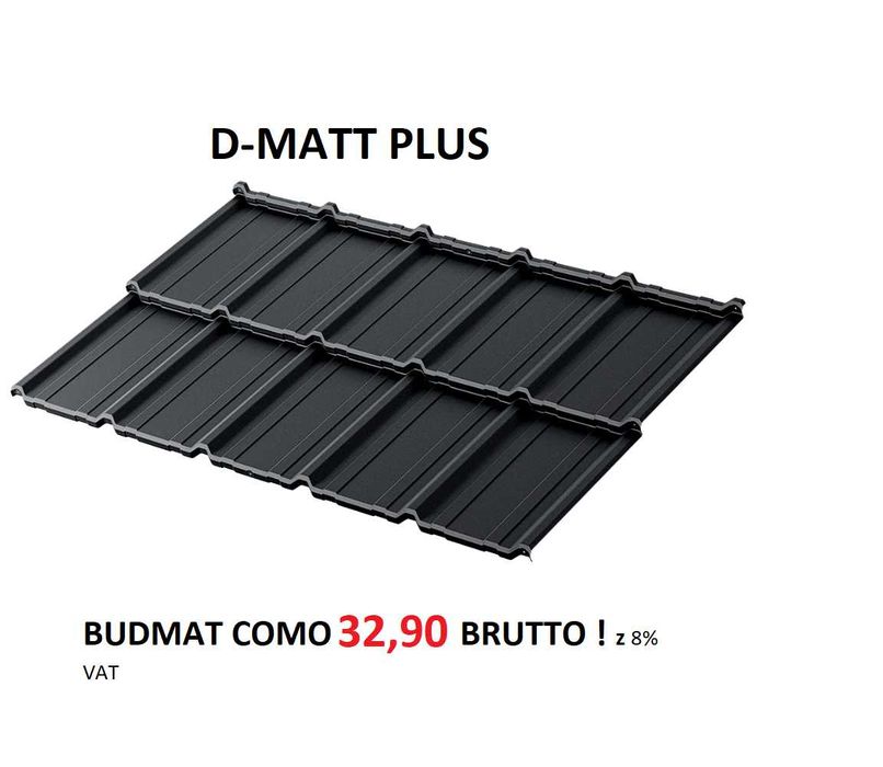 Blachodachówka budmat COMO D-MATT plus /dostawa ! /40 lat gwaranji ...