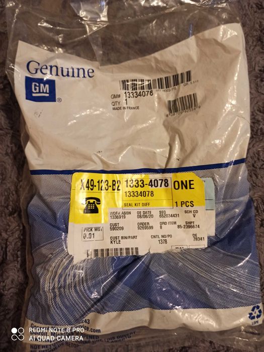 Zestaw uszczelek GM mechanizm różnicowy - Opel INSIGNIA, Saab- Haldex ...