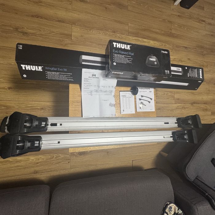 Belki dachowe Thule WingBar Evo 118+ stopy 710410 Przyborki • OLX.pl