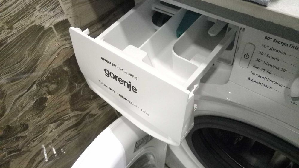 Вузька пральна машинка Горенья 7 кг узкая Gorenje WNPI 72 SB: 10 400 ...