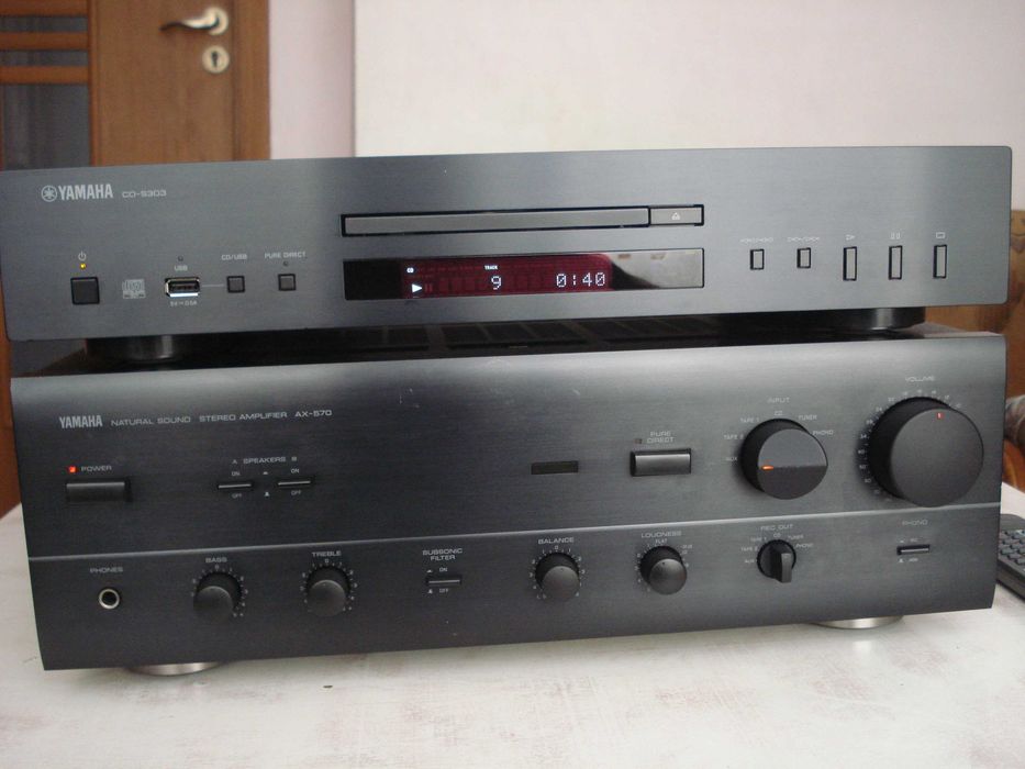Підсилювач "Yamaha" AX-570, cd-прогр. CD-S303 - Підсилювачі / ресивери ...