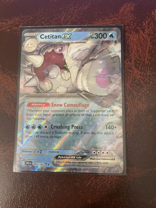 Karta Pokemon - Cetitan ex 065/182 - Destined Rivals - Double Rare ...