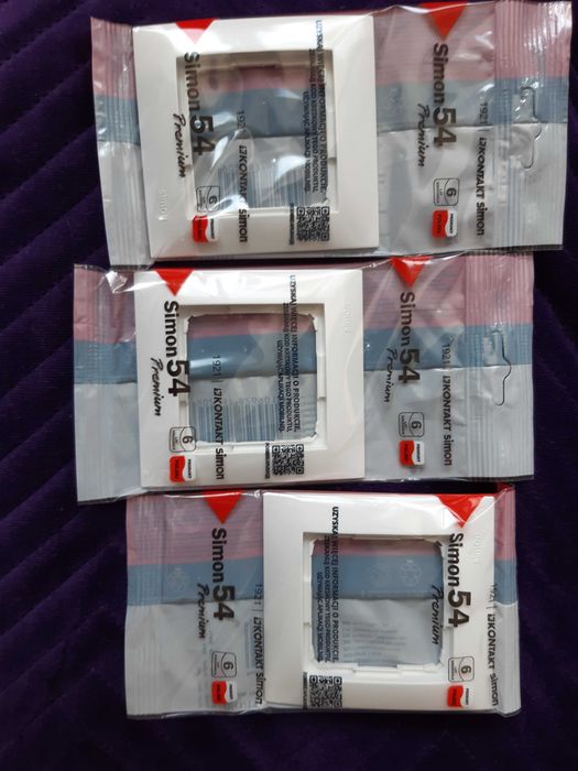 3 x ramka pojedyncza biała simon 54 Warszawa Targówek • OLX.pl