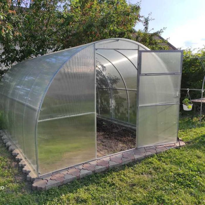 Szklarnia Tunel ogrodowy 3x4 3x6 3x8 profil 20x20mm poliwęglan 4 / 6mm ...