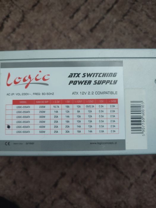 Zasilacz 400W Logic ATX Lubaszowa • OLX.pl