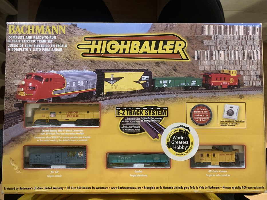 Kolejka amerykanska Bachmann HIGH BALLER No 24002 N skala Wrocław ...