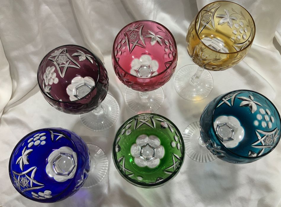 Великі Келихи Beyer Bleikristall Цветной хрусталь Німеччина 1960-70: 12 ...