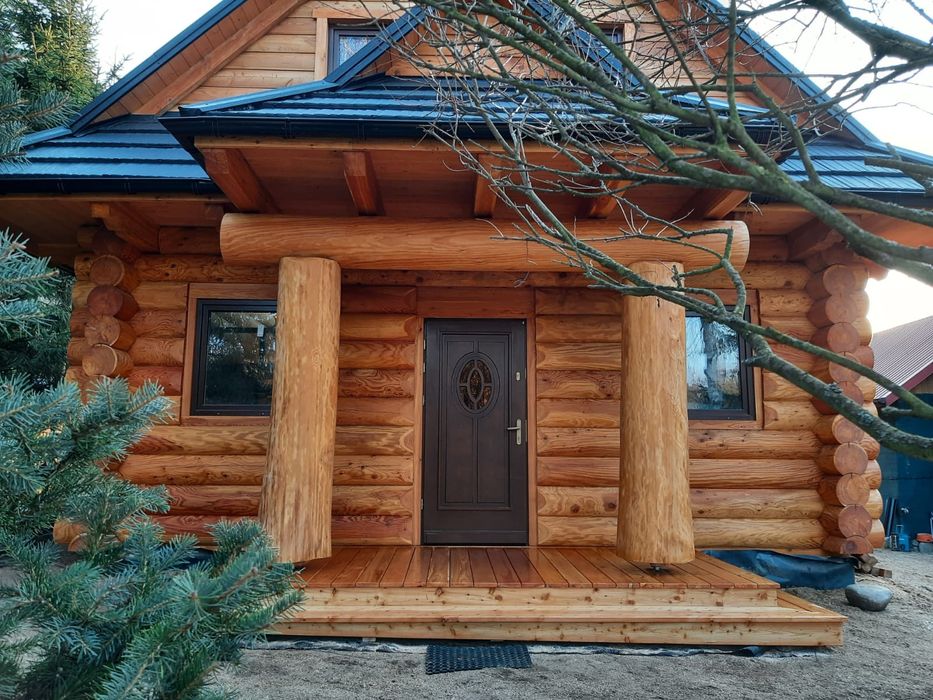 Domy z bali drewnianych. Domy z drewna. Domy szkieletowe. Wilcza Wola ...