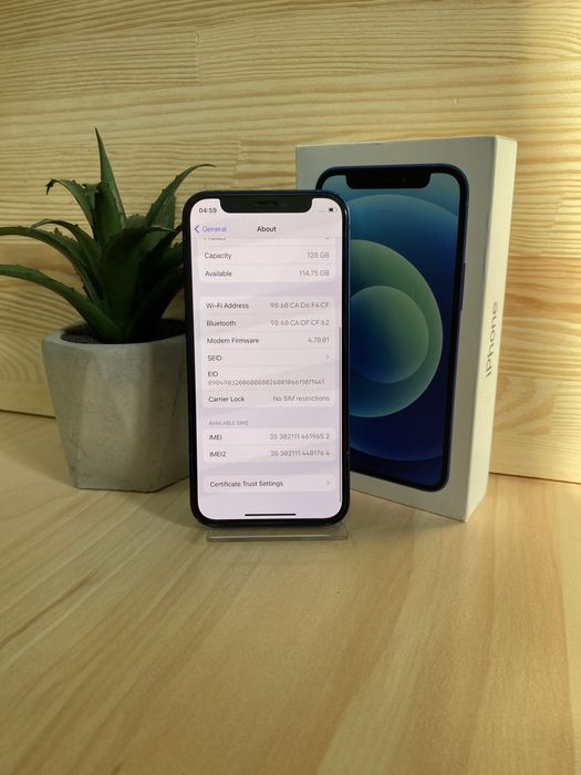 IPhone 12mini 128Gb Neverlock (blue) apple: 11 300 грн. - Мобільні телефони / смартфони Київ на Olx