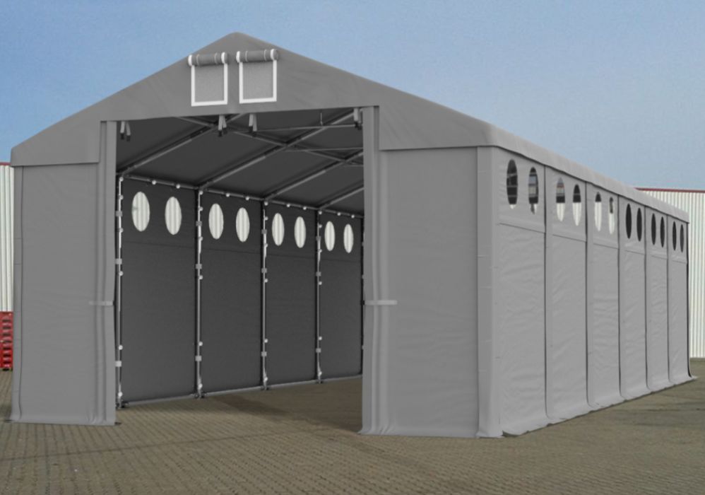 Mocna hala namiotowa namiot magazynowy całoroczny 6x12m PVC MTB ...