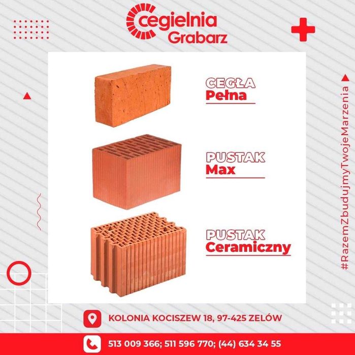 Pustak ceramiczny, pustaki, MAX, cegła ceramiczna, porotherm Pabianice ...