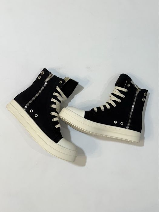 Кеды Rick Owens Ramones DRKSHDW Black/Milk High Top 42 43: 5 200 грн ...