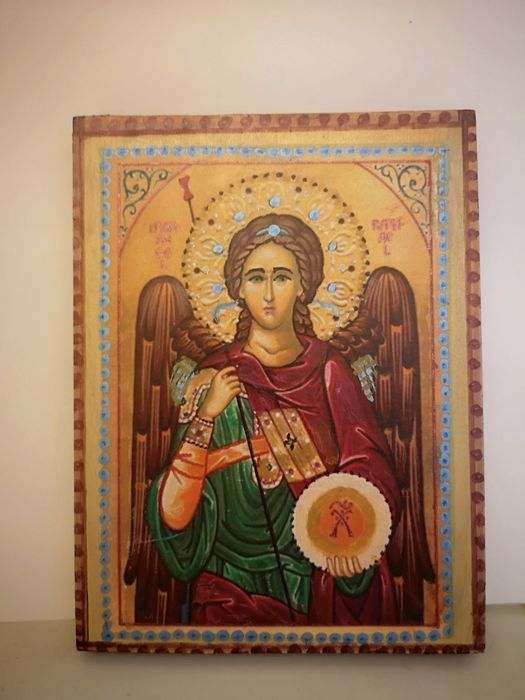 Ikona na desce Archanioł Michał Kraków Bronowice • OLX.pl