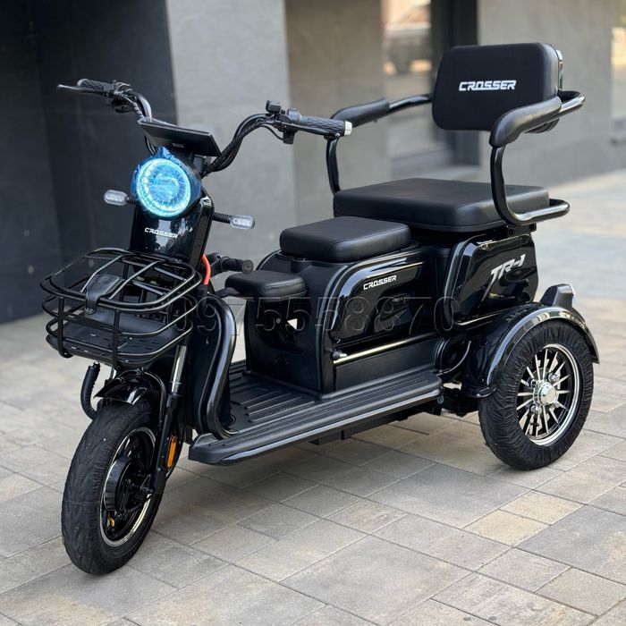 ЭЛЕКТРОТРАЙК CROSSER TR1 10 колёсах(трехколесный электроскутер) трицик: 44 000 грн ...