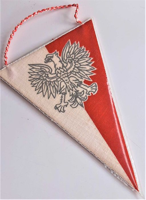 Proporczyk Wodzisław Śląski Herb Polska flaga Orzeł bez korony Łódź ...