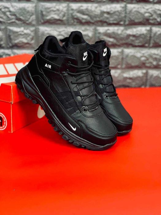Мужские кроссовки Nike Натуральная Кожа! Зимние кроссовки на меху Найк ...