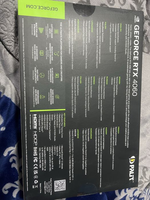 Видеокарта Ge Force 4060 Rtx 4060 10 000 грн Комплектуючі та аксесуари Київ на Olx