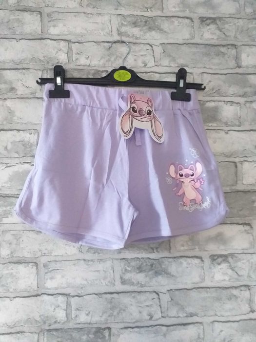 Szorty bawełniane z postacią Angel z bajki Disney Stitch PRIMARK ...