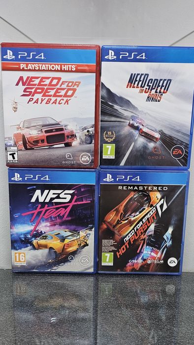 Pack 4X Need For Speed Hot Pursuit Heat Rivals Payback PS4 Remastered ...